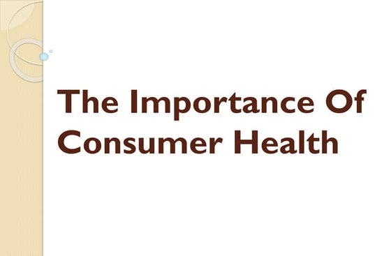 Consumer Health Education (MAPEH) | PPTX | Personal Finance