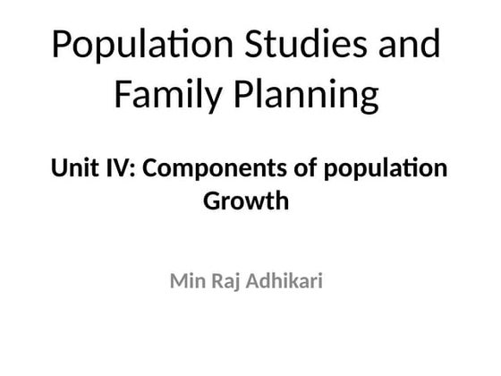 Measures of fertility | PPT | Infertility | Reproductive Health