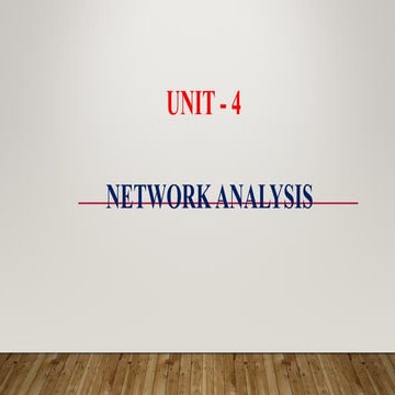 Unit 4 NETWORK ANALYSIS and GIS Analysis.ppt