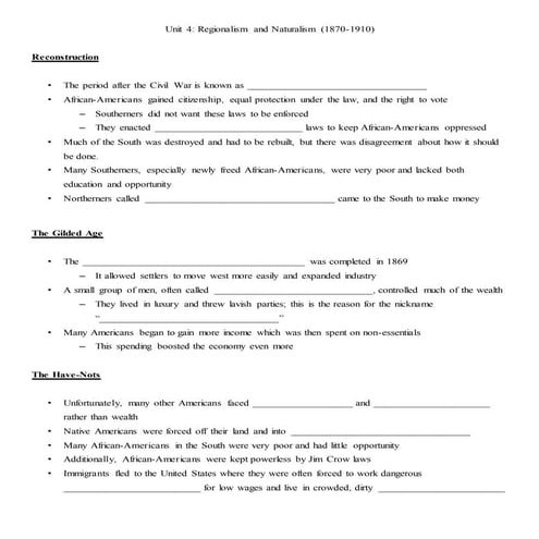 Unit 4 note handout (fill in-the-blank) | DOCX