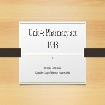 Pharmacy act 1948.pptx