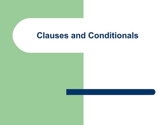 Conditionals | PPTX