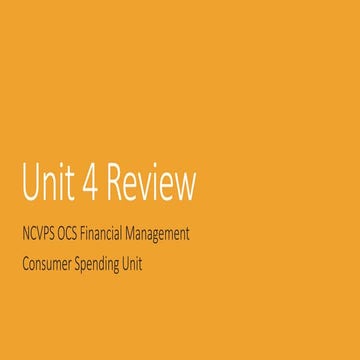 Unit 4 Review | PPT
