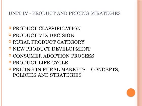 Product Line and Product Mix decisions | PPTX