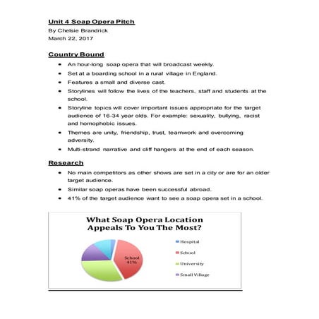 Unit 4 Soap Opera Pitch Handout | DOCX
