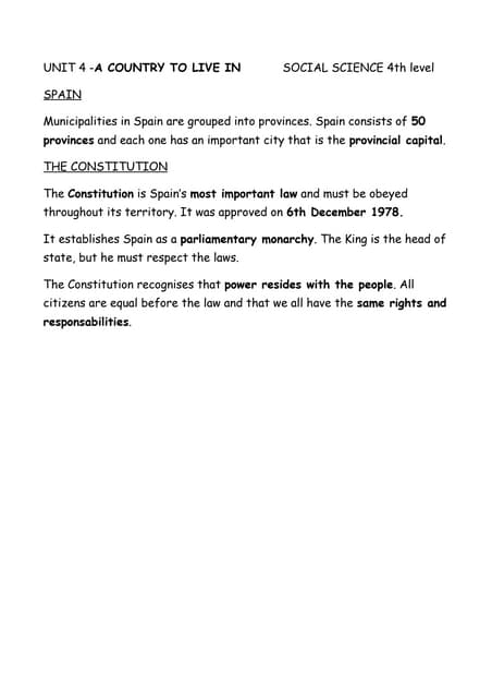 Unit 6 social science 6th level | PDF