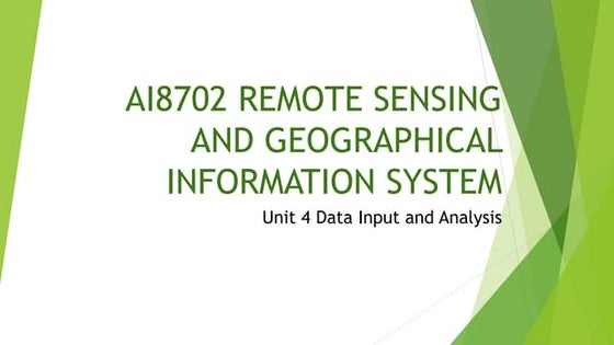 Spatial analysis & interpolation in ARC GIS | PPT