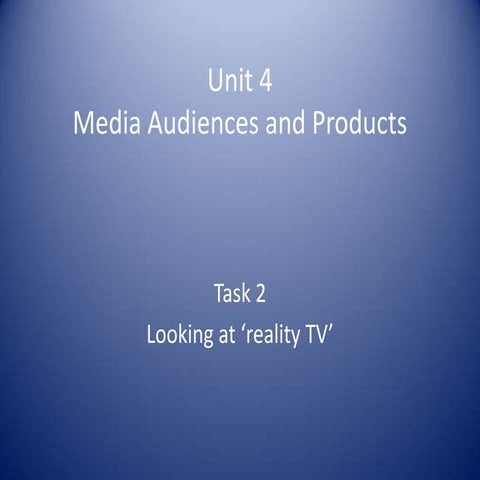 Unit 4 task 2 | PPT