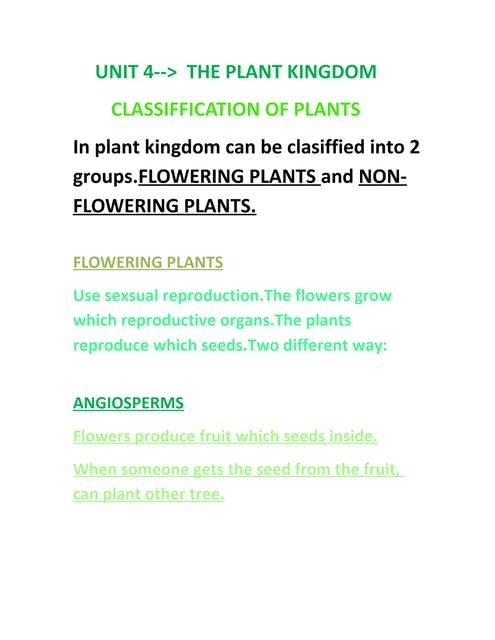 The plant kingdom | PPT