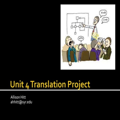 Unit 4 translation introduction | PPTX