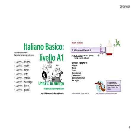Unità 1. Livello NB1-A1 | PDF