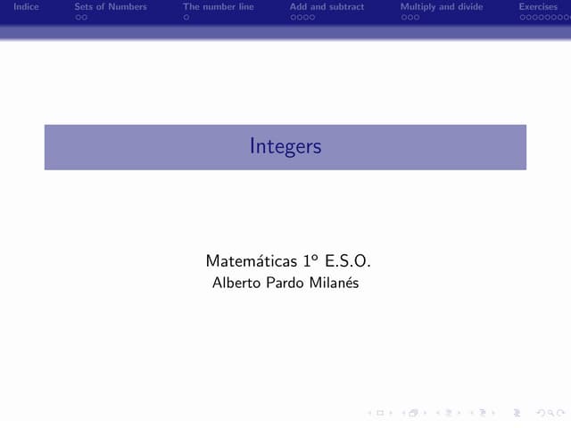 Introduction to integers | PPT