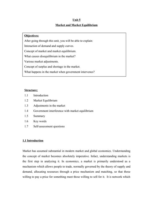 Chapter 4 Market Equilibrium for Eco.ppt