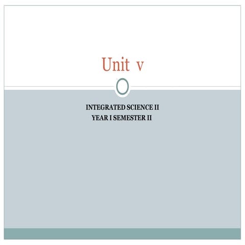 Unit 5 | PPT