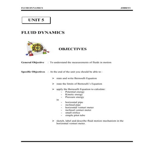 Unit 5 Fluid Mechanics | DOC