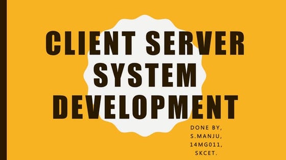 client and server | PPTX