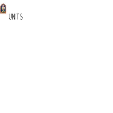 Unit 5 | PPTX