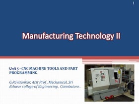 Introduction to cnc machines (1) | PDF