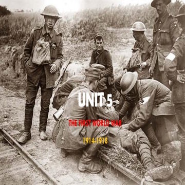 Unit 5.1. The First World War | PPT