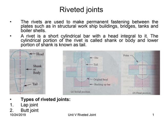 Drawing of Rivets | PPT