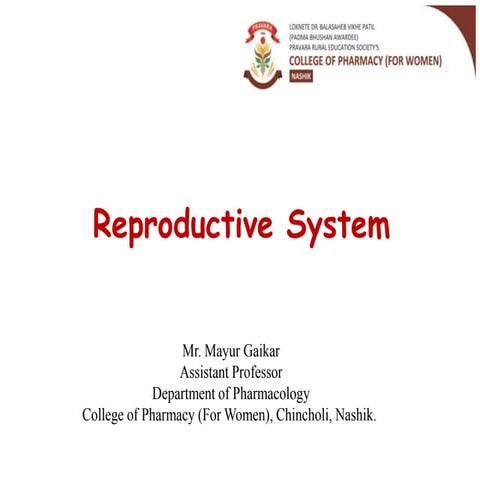 Reproductive System | PPT