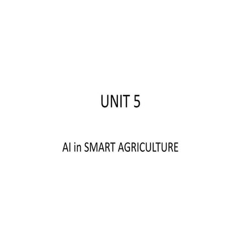 UNIT 5.pptx | Agriculture | Industries
