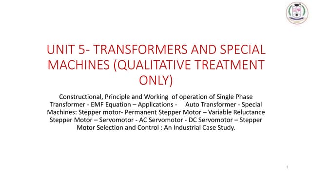 Tachogenerator | PPTX