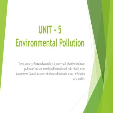 UNIT – 5.pptx EVS ENVIROEMENTL STUDIES NOTES | PPTX