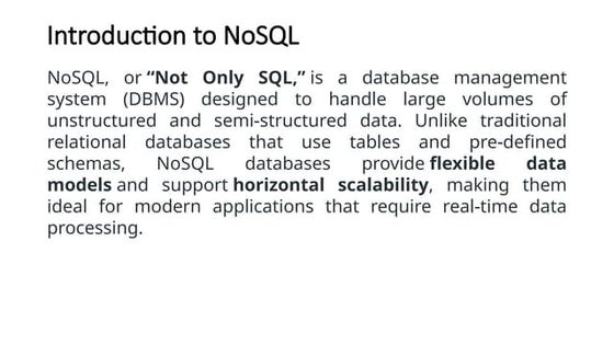 TYPES OF NO SQL DATABASES.pptx | Databases | Computer Software and Applications