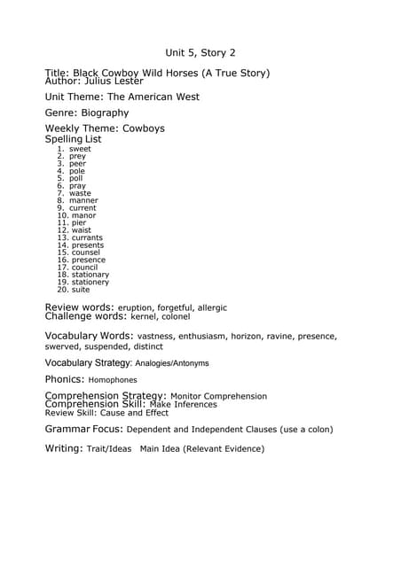 Unit 5 1 focus wall outline | DOCX
