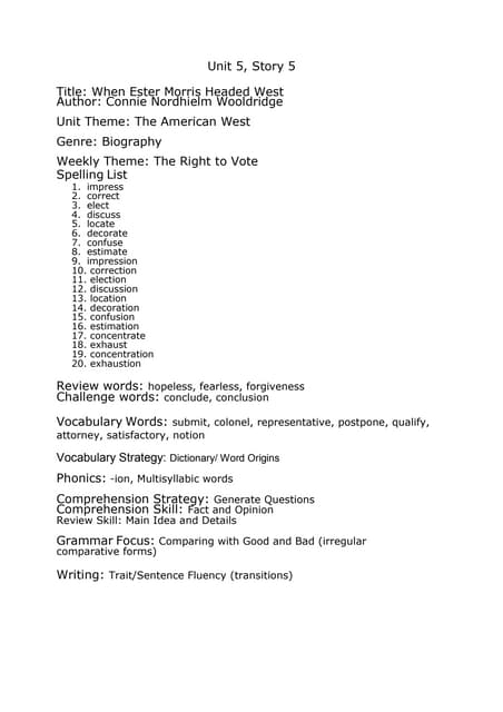 Unit 5 4 focus wall outline | PDF