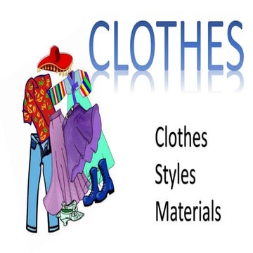 Clothes - Vocabulary | PDF