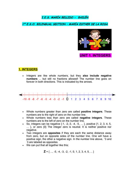 Mathematics for Grade 6: Integers | PDF