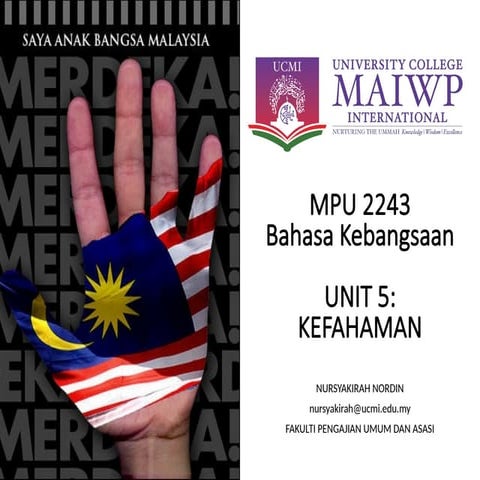 UNIT 5 - KEFAHAMAN DALAM BAHASA MELAYU.pptx