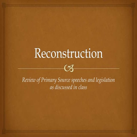 Unit 5. reconstruction | PPT