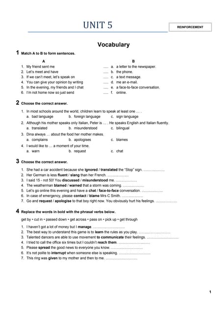 Bai tap tieng anh 5 | DOC