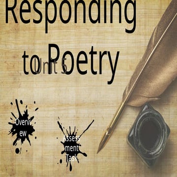 Responding to Poetry English Australian Syllabus | PPTX