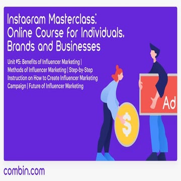 Instagram Master Class Part 5: Influencer Marketing | PPT