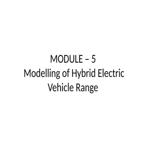 Hybrid Electric Vehicle | PPTX