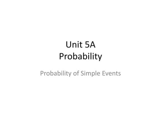 01_Probability of Simple Events.ppt
