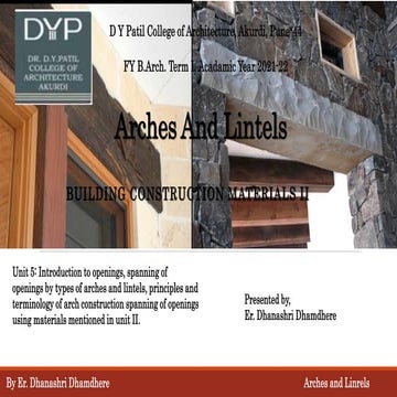 Design of RCC Lintel | PPTX