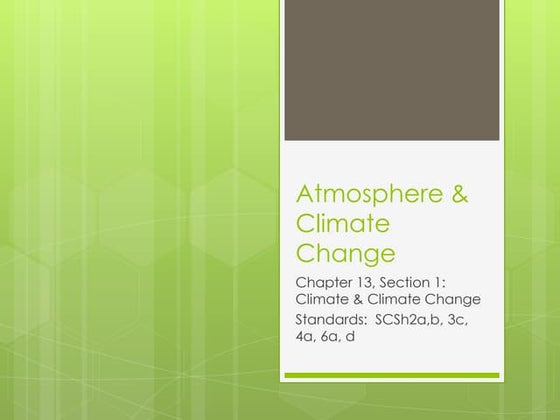 Science - 6th Grade_ Weather & Climate .pptx | Geography | Science