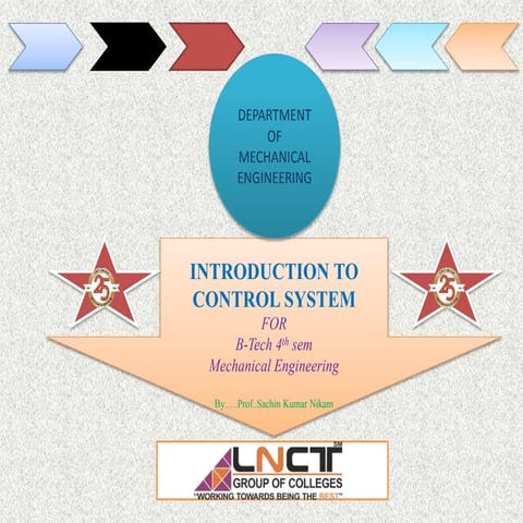 Introduction To Control System Open Loop System And Close Loop System