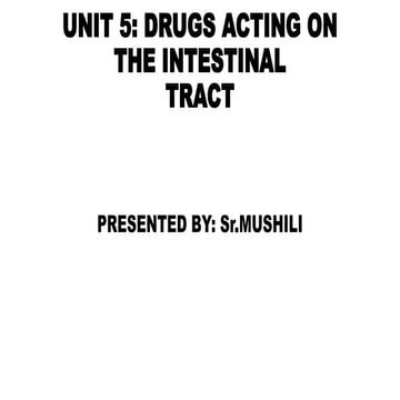 Drugs acting on G.I. system | PPTX