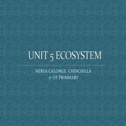 Unit 5 ecosystem | PPTX