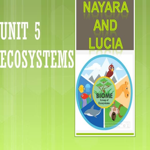 Unit 5 ecosystems Lucia y Nayara | PPT