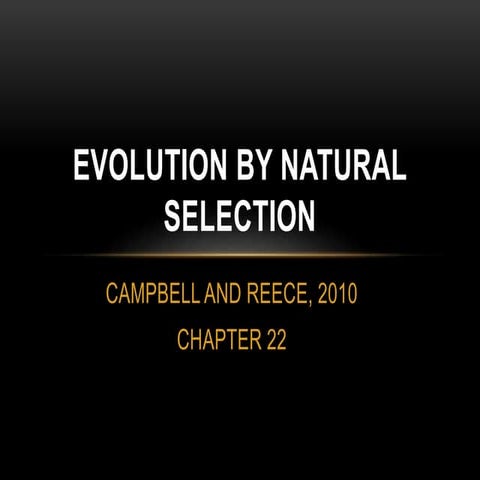 Unit 5 evolution by natural selection | PPT