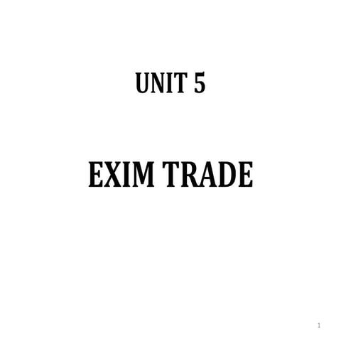 exim trade international business mba stud | PPT