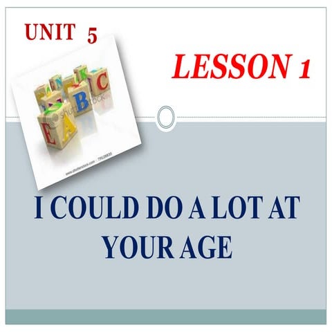 Unit 5 lesson 1 | PPT