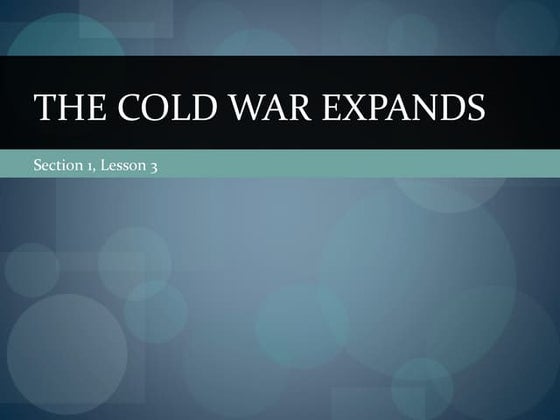 1950s + Cold War Fact Sheet | PDF